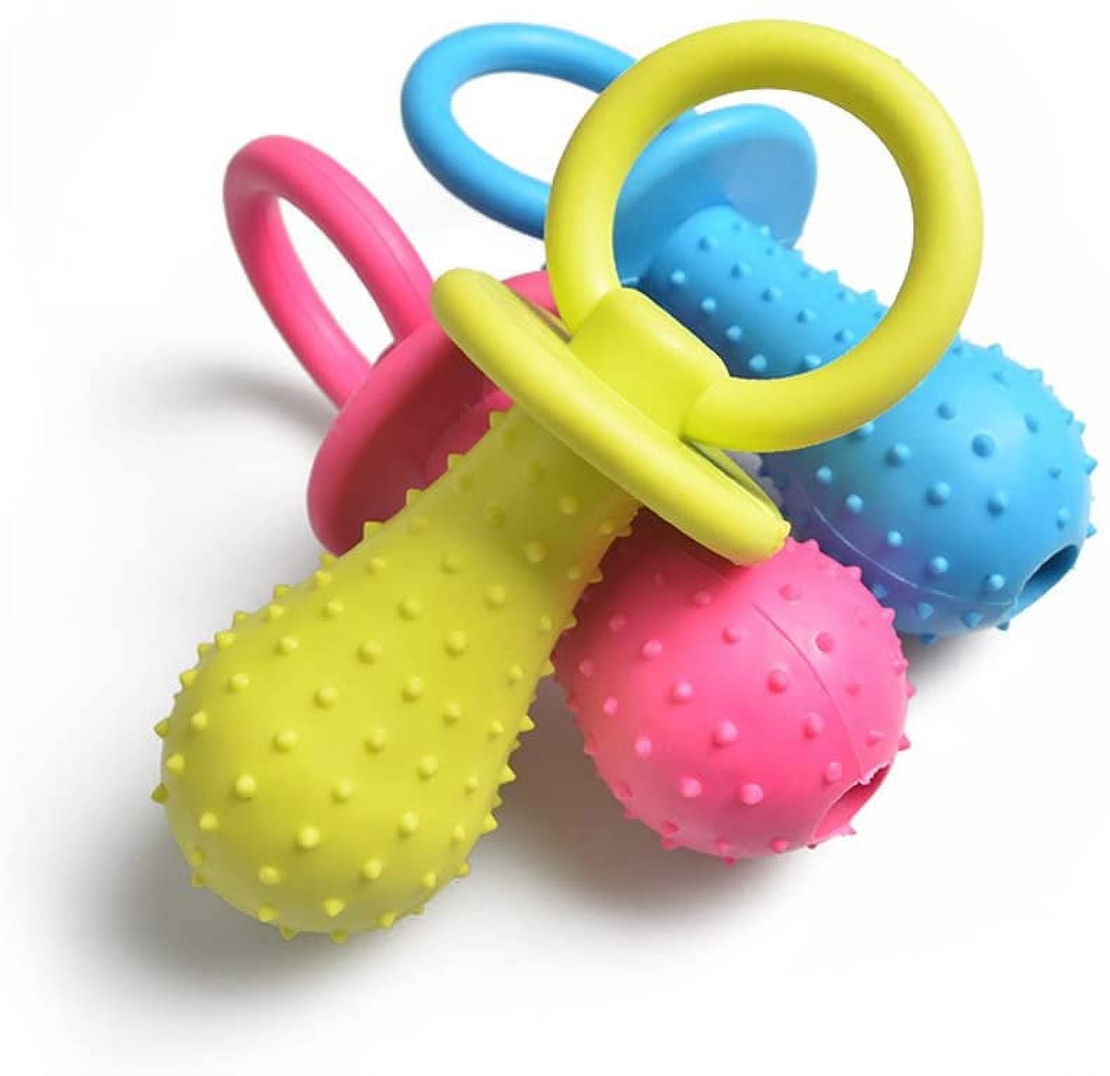 Walbest Bell Shape Rubber Pacifier Chew Toy, Molar Training, for Pet ...