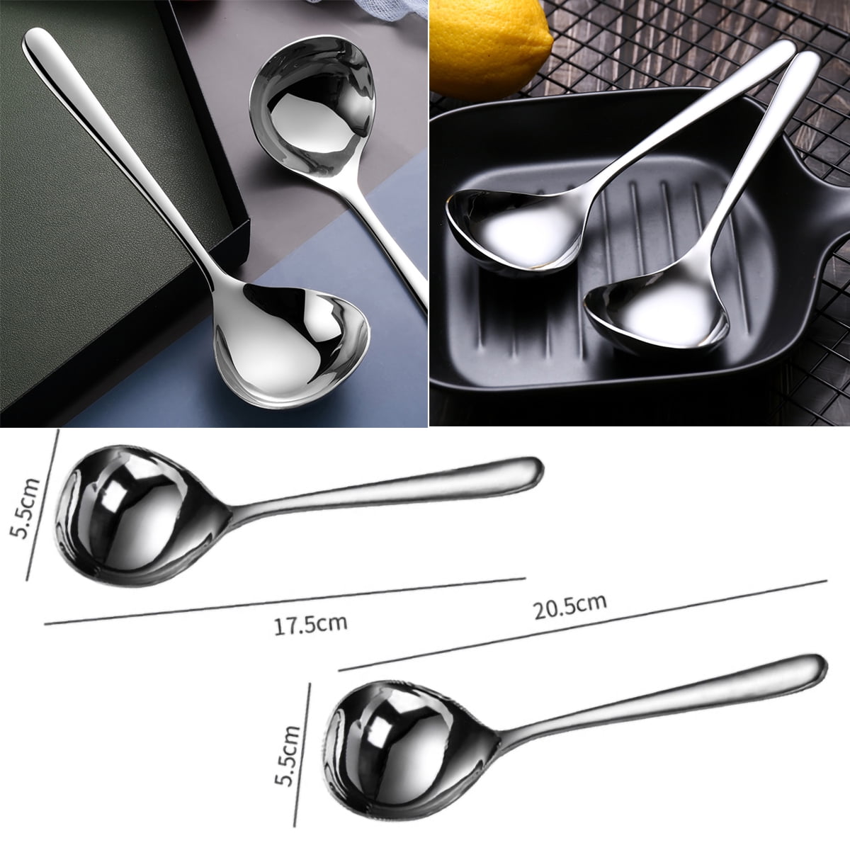 Walbest Multi-purpose Spoon 304 Stainless Steel Korean Creative Long ...