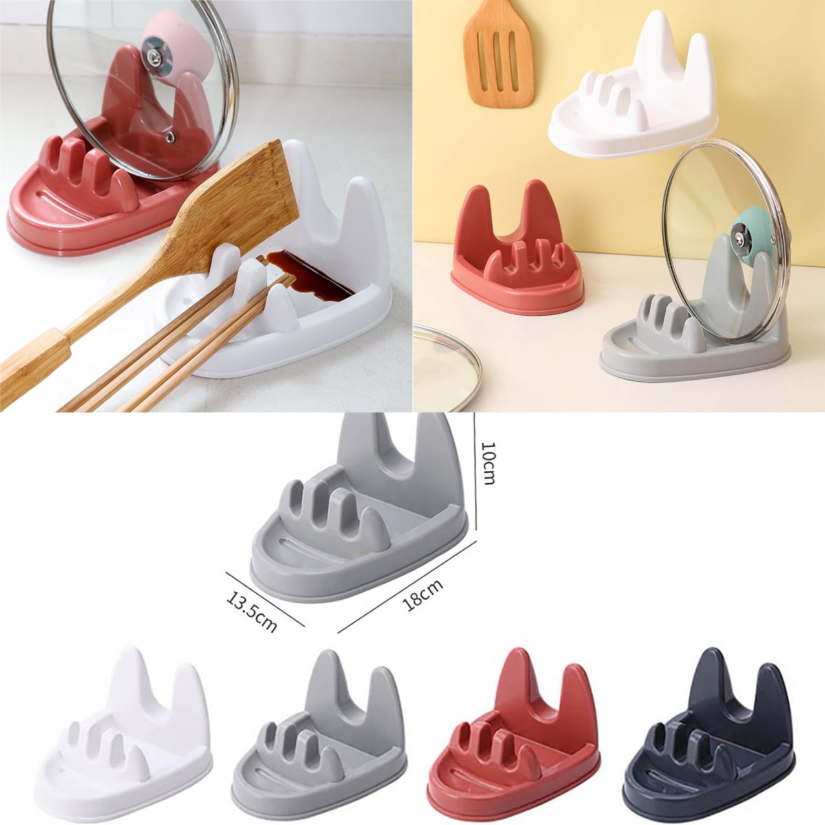 Walbest Multifunctional Household Cooking Spatula Pot Lid Cover Storage ...