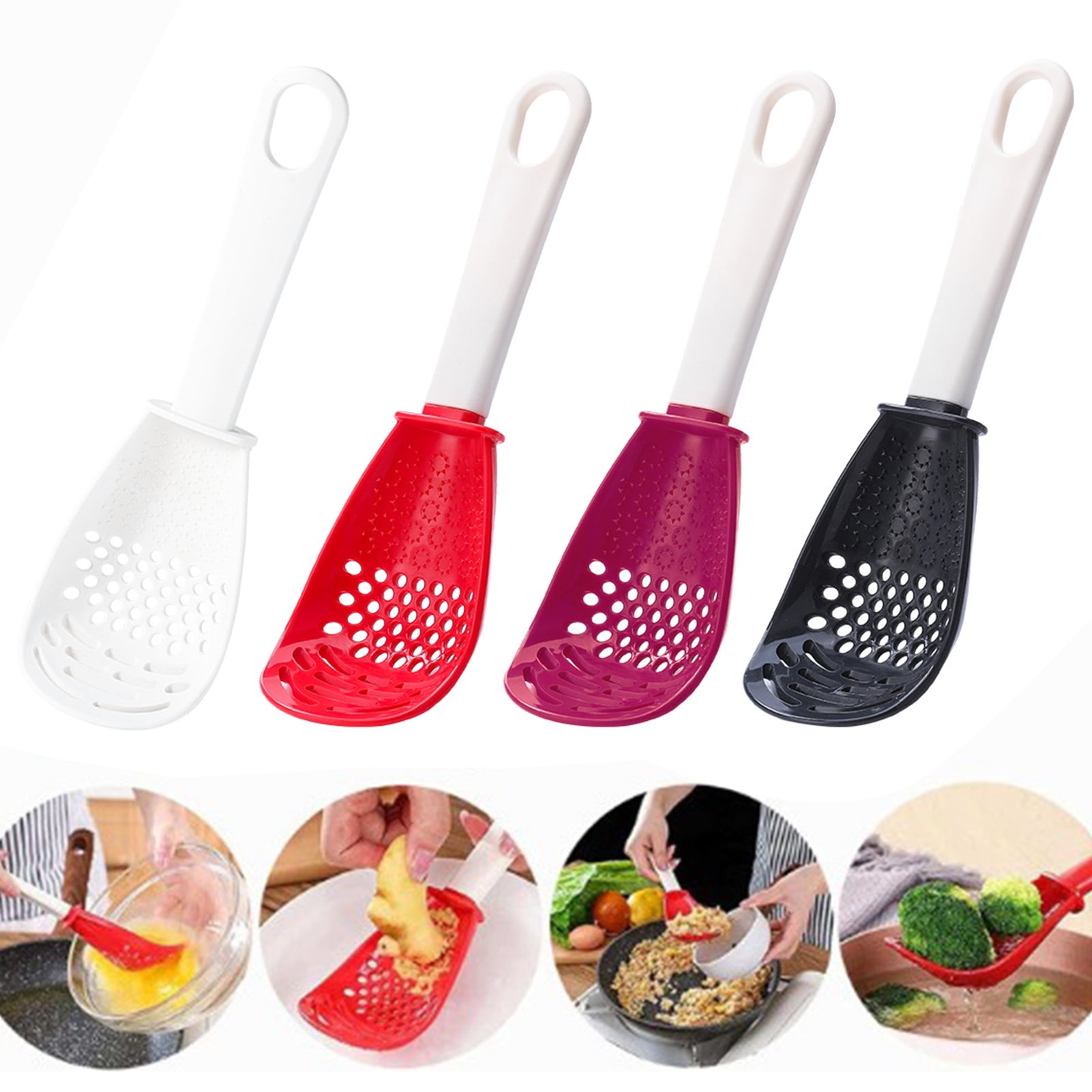 Walbest Multifunctional Kitchen Cooking Spoon 6-in-1 Skimmer Scoop ...