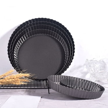 10 Inch Tart Pan with Removable Bottom - Non-Stick Pie Pans for ...