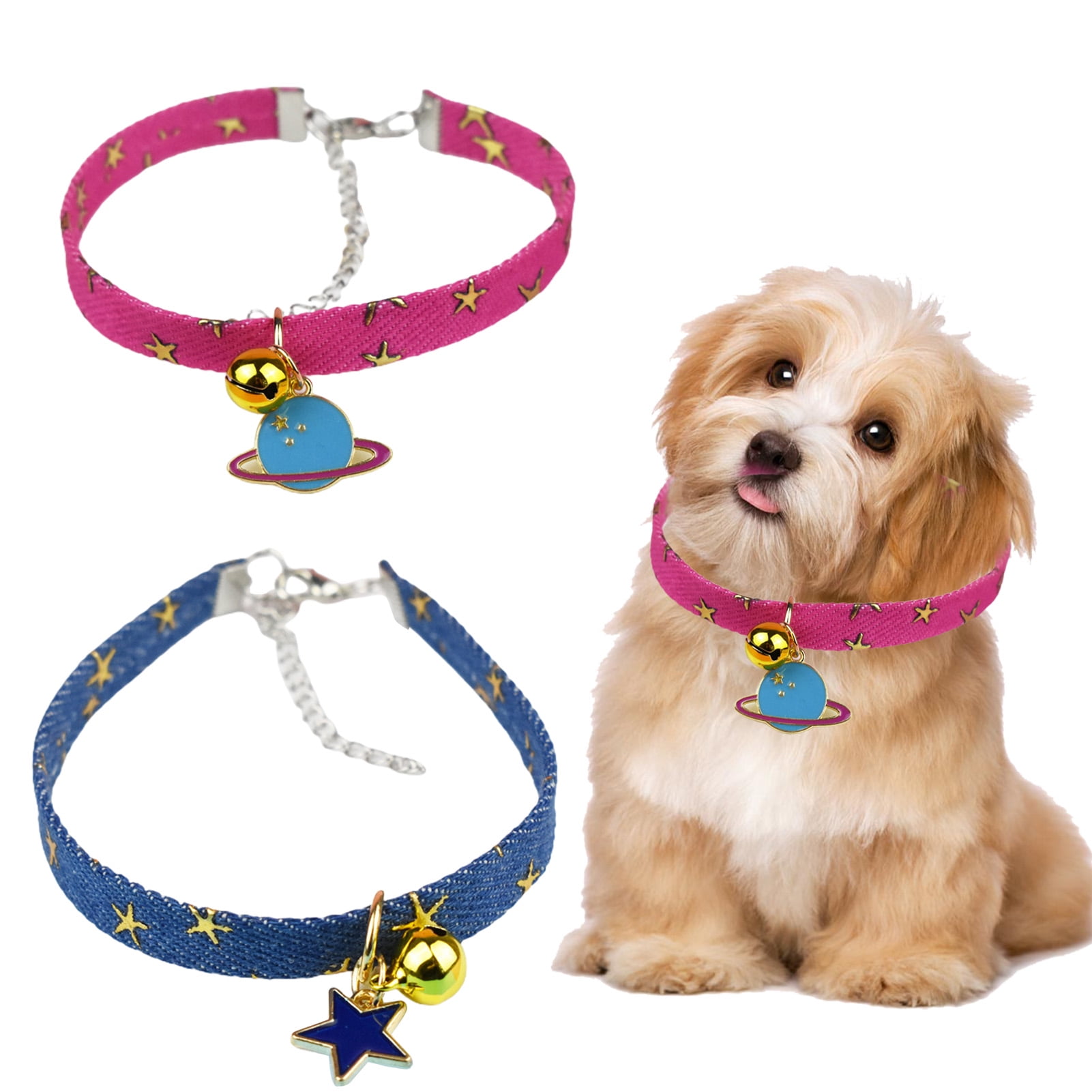 Walbest Pet Collars Extra Small Adjustable Cat Kitten Puppy Dog Collar ...