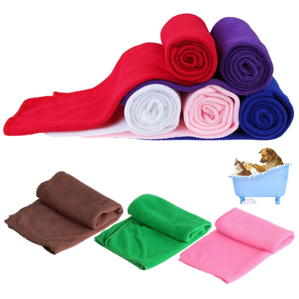 Walbest Pet Dog Cat Microfiber Drying Towel Ultra Absorbent Great for ...