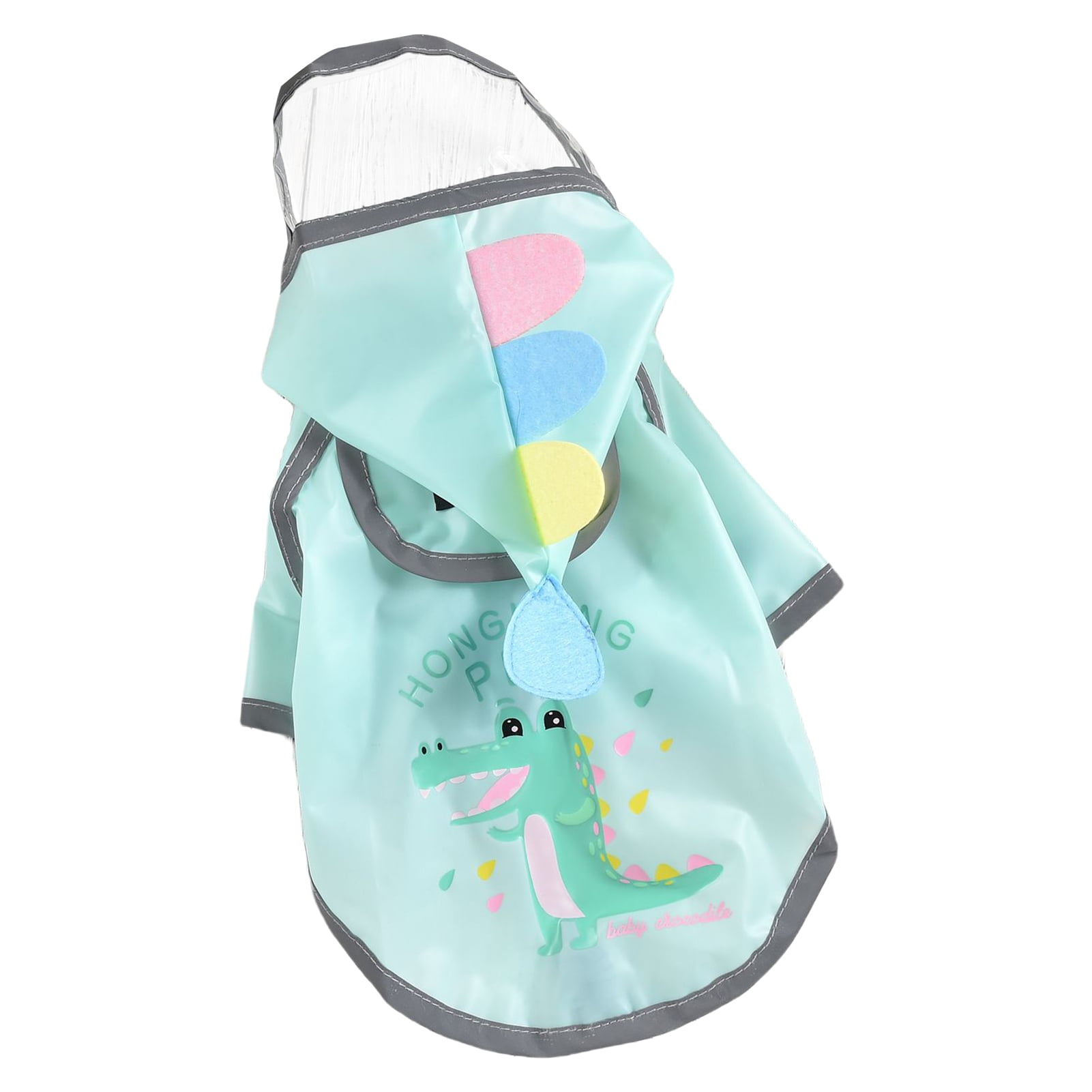 Walbest Pet Raincoat Waterproof Comfortable Transparent Full Body ...