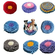 dnusflzt Pet Snuffle Mat,Rose Flower Shape Dogs Treat Slow Feeding Mat ...
