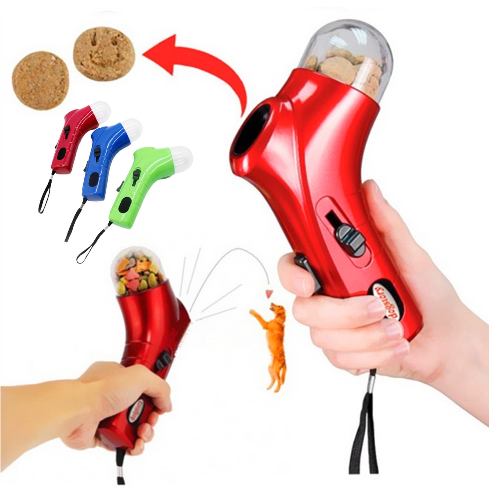 Walbest Pet Treat Launcher Training Dog Food Catapult auto Pets Food ...