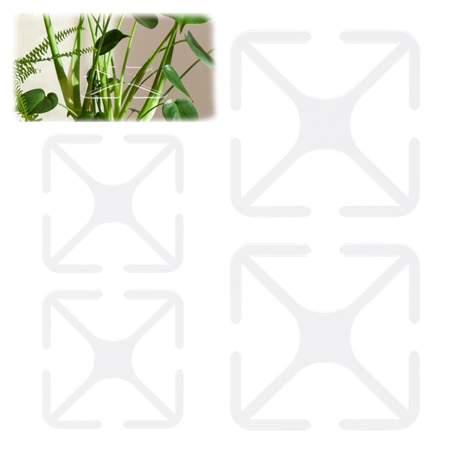Walbest Plant Stem Support 2 Sizes Square Plants Stem Holder Hook ...