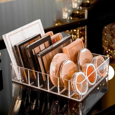 JessLab Acrylic Makeup Organizer, 3-Compartment Cosmetic Storage Drawer ...