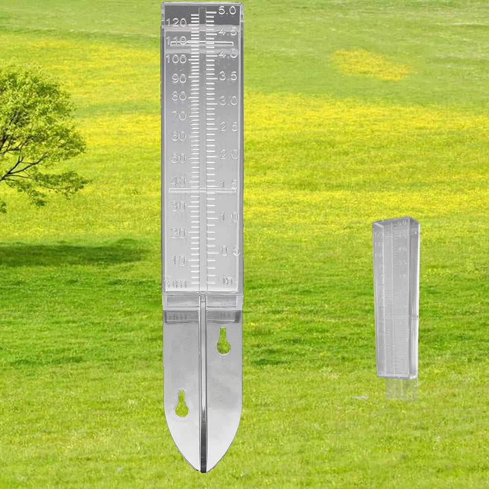 Walbest Plastic Rain Gauge -120ml Clear Rain Water Meter/Dual Scale ...