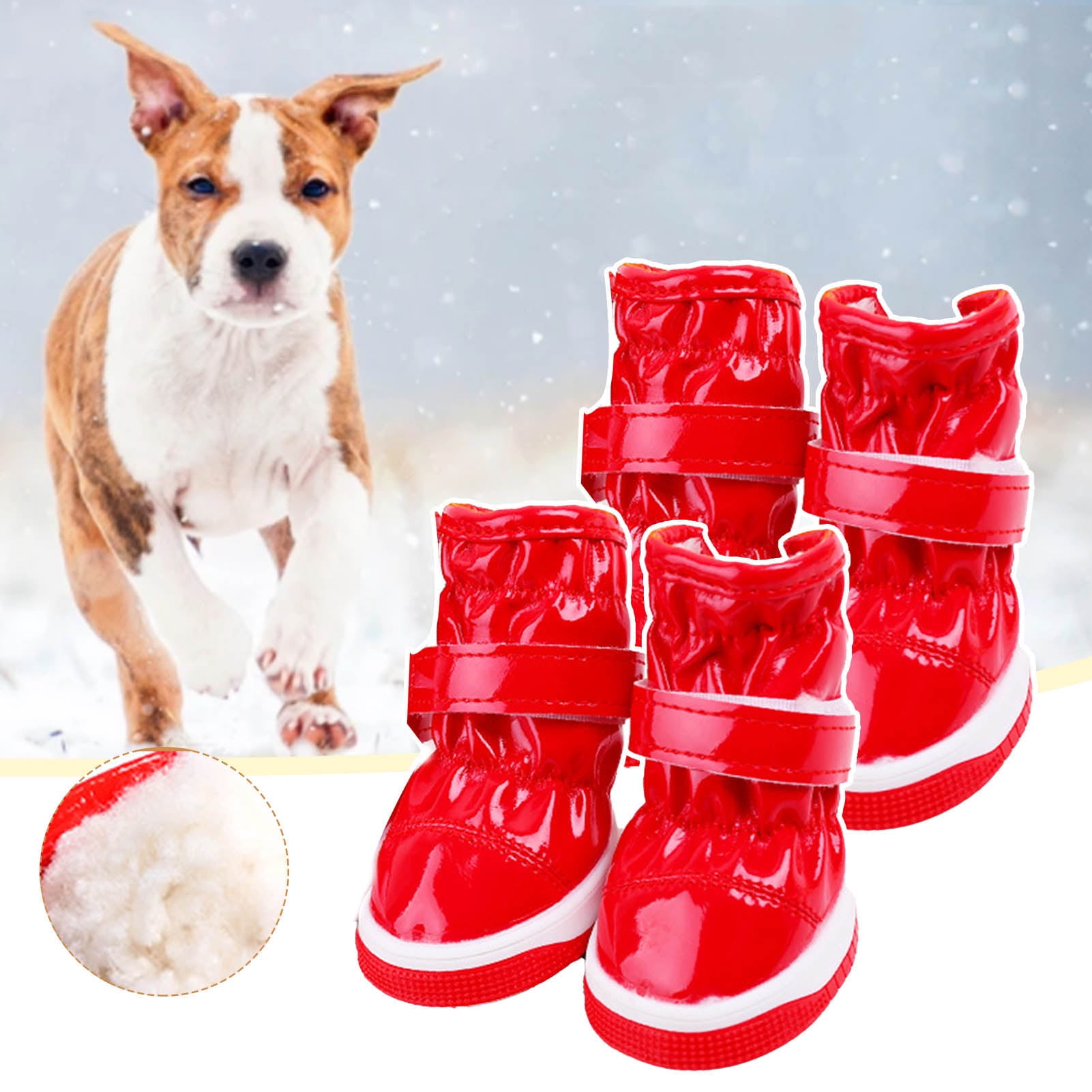 Walbest Puppy Cute Cozy Warm Anti Slip Waterproof Winter Boots for ...