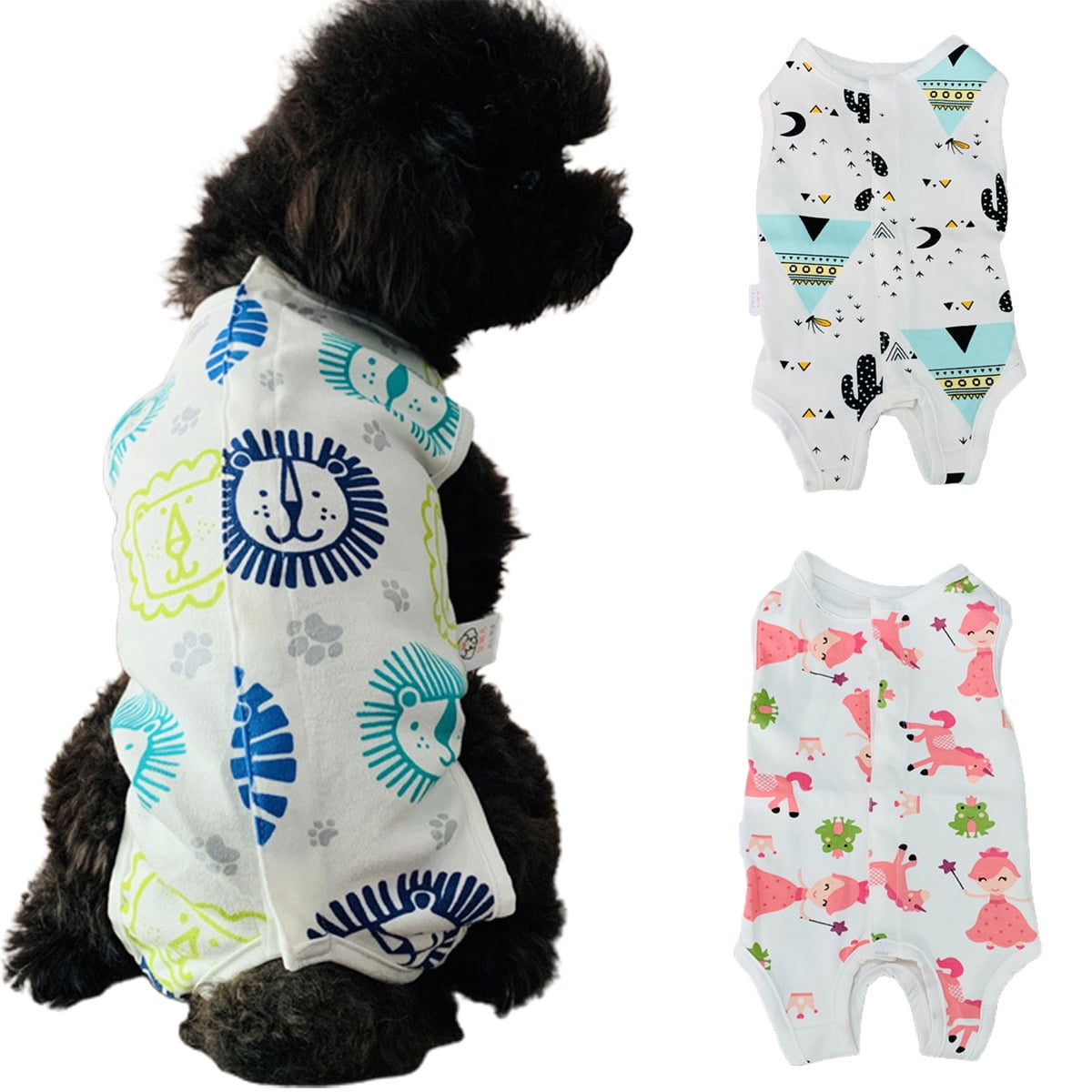 Walbest Recovery Suit for Dogs Cats After Surgery, Pet Cone E-Collar ...