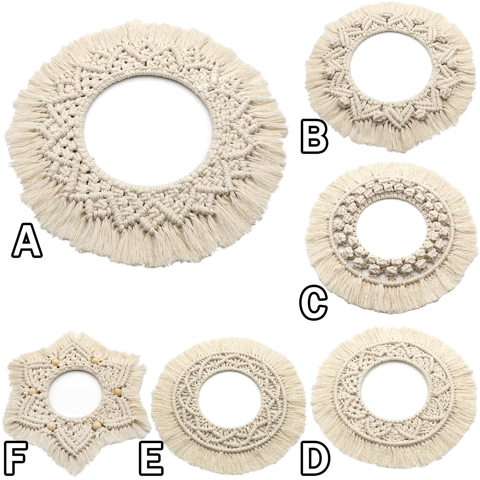 Walbest Rustic Rope Woven Tapestry Romantic Garland Meticulous Cotton ...