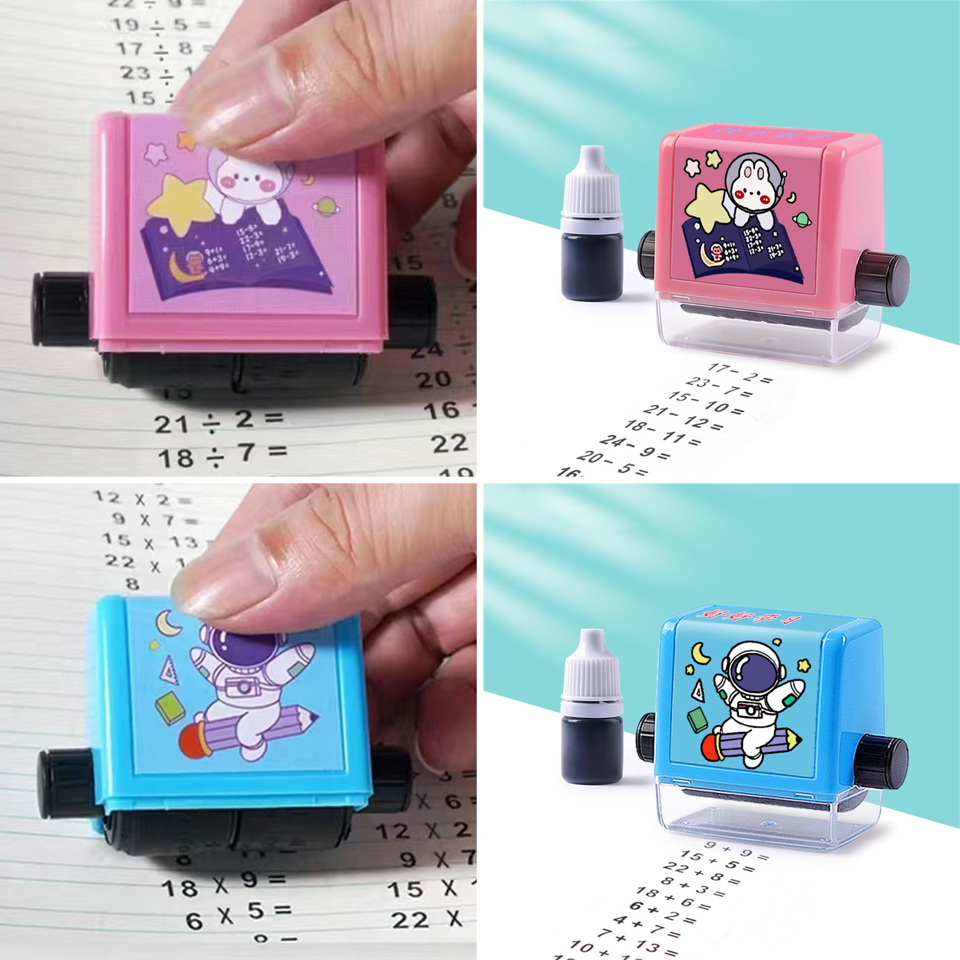 Walbest Scroll Teaching Stamp Clear Scale Mathematics Exercise Mini ...