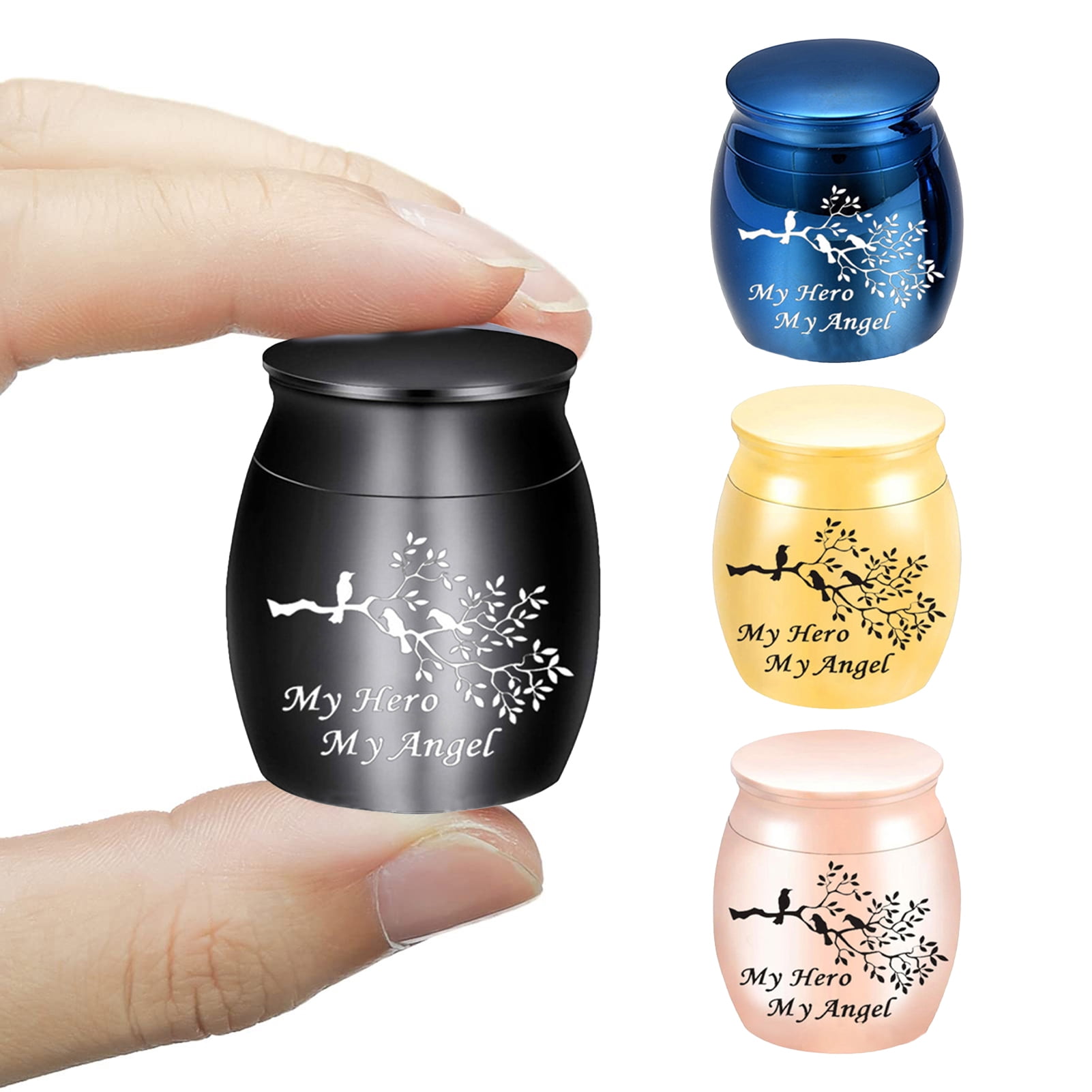 Walbest Small Urn for Ashes Cremation Keepsake Mini Funeral Urns for ...