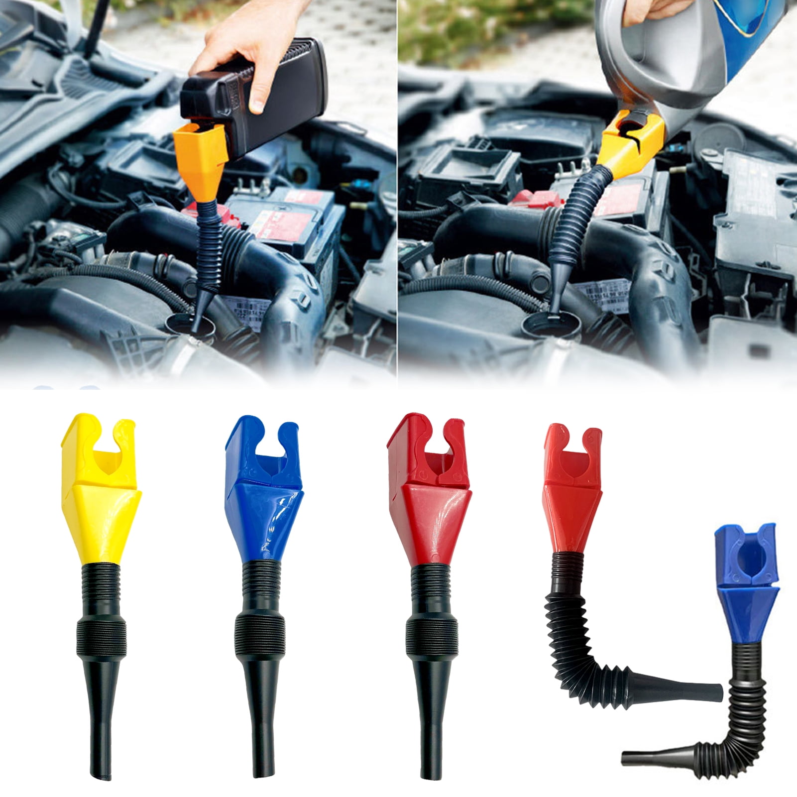 Walbest Snap Funnel for Automotive Flexible Draining Tool with Threaded ...