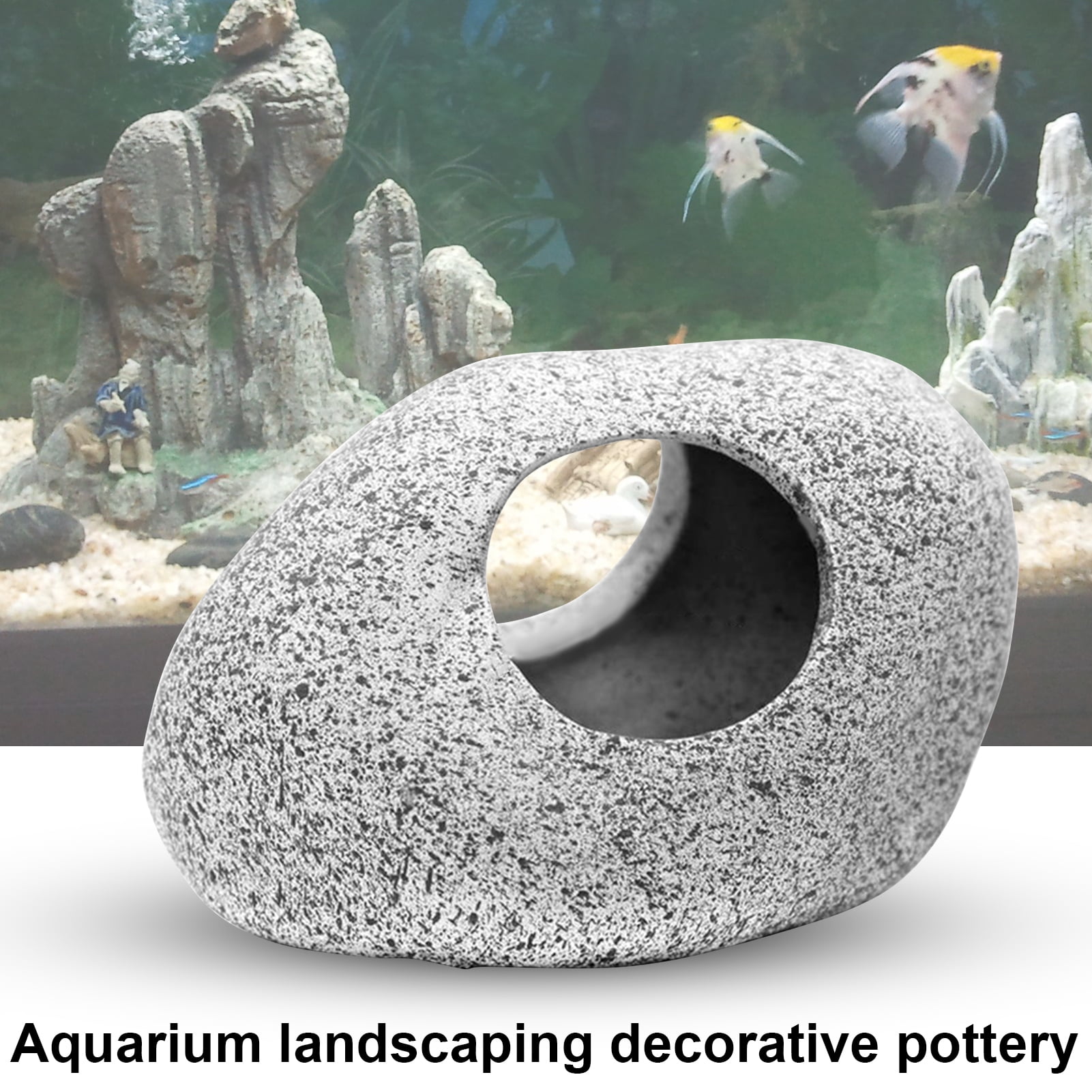 Walbest Stackable Aquarium Decoration Rock Caves, Fish Tank Accessories ...