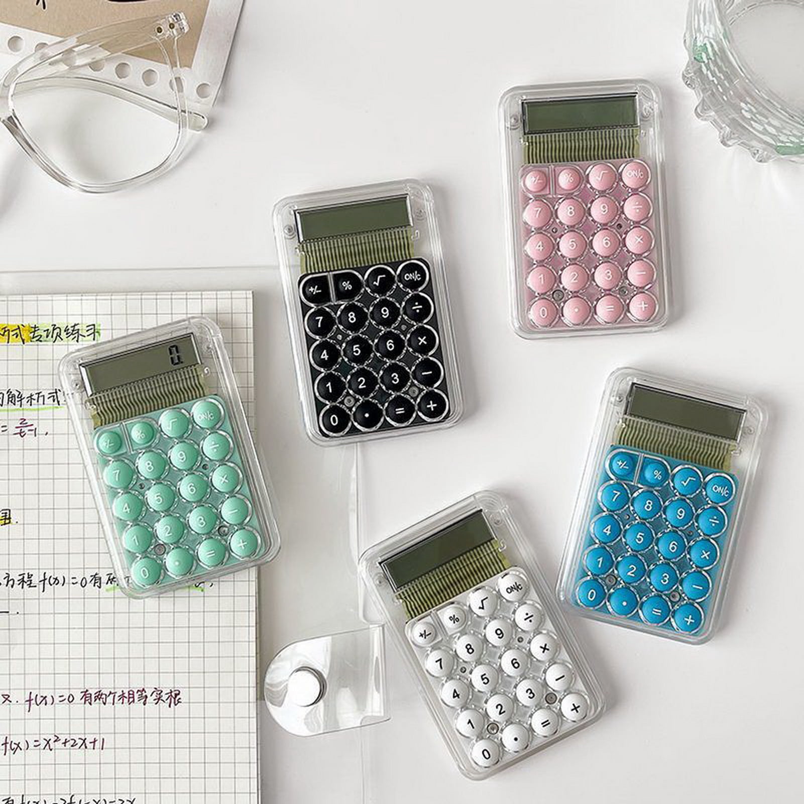 Walbest Student Calculator LCD Display Large Screen Silicone Buttons ...