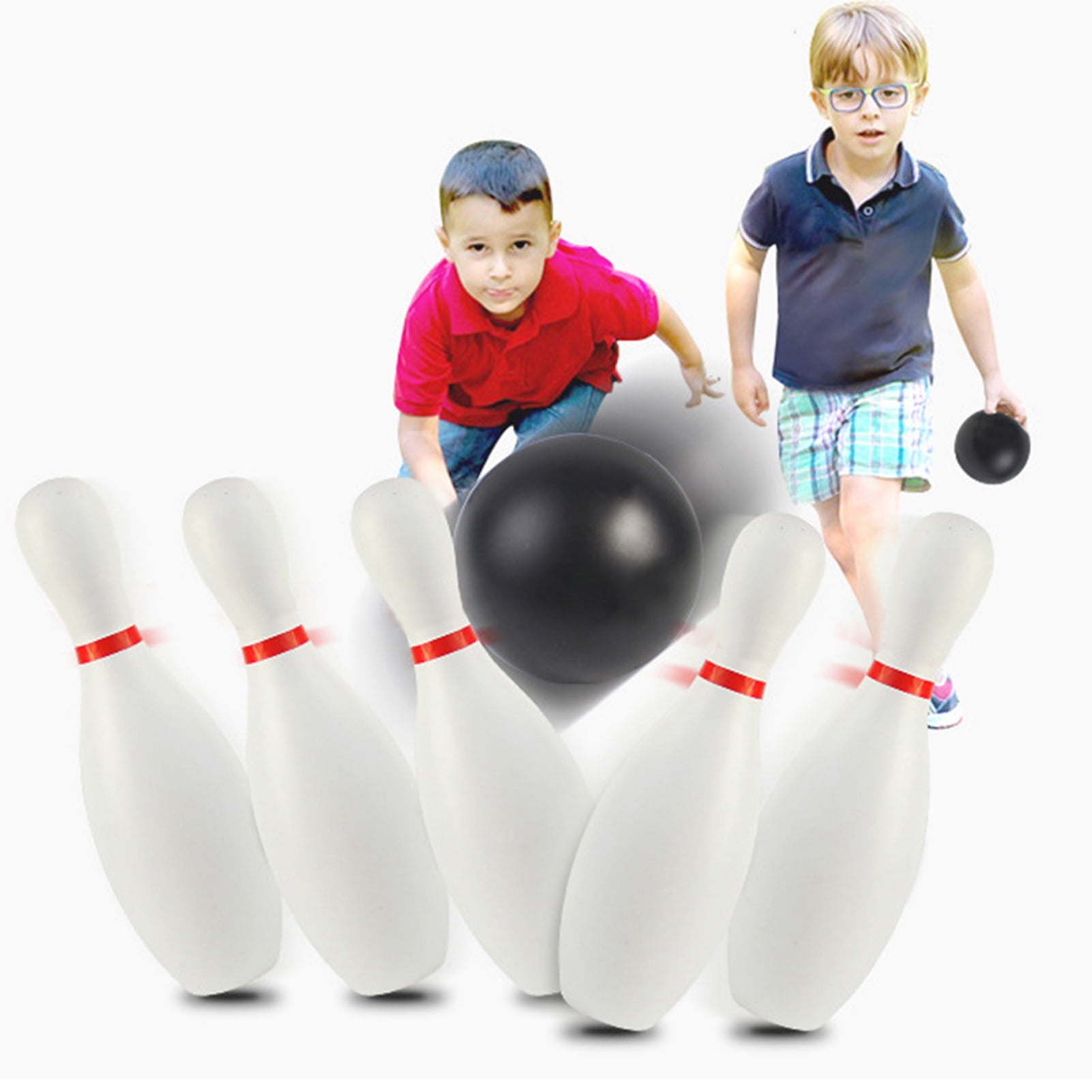 Walbest Toy Bowling Play Set For Toddlers 12 Pieces Includes 10 Pins 2 ...