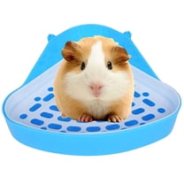 Pet Rabbit Corner Litter Box Cage Potty Trainer Rectangular Pet Pan ...