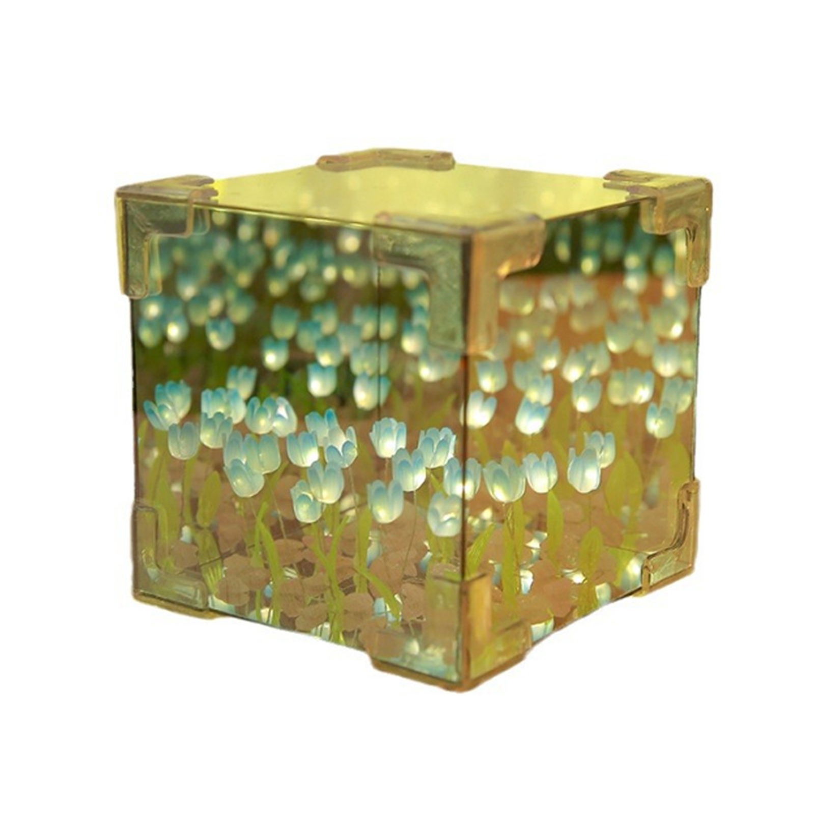 Walbest Tulip Infinity Mirror Lamp Handmade Diy Tulip Night Light ...