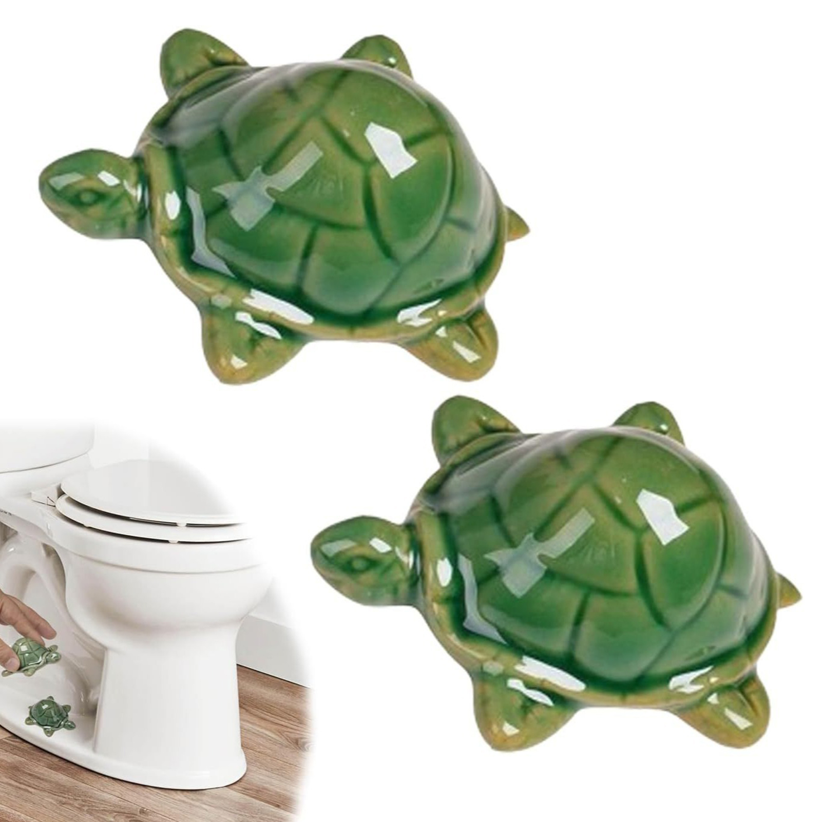 Walbest Turtle Toilet Bolt Cap Resin Turtle Shape Bolt Cover Bathroom ...