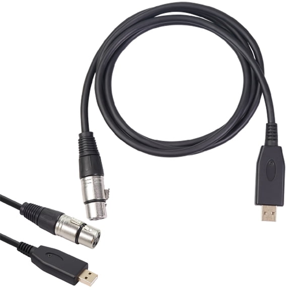 USB to XLR Microphone Converters and Audio Cables for Recording