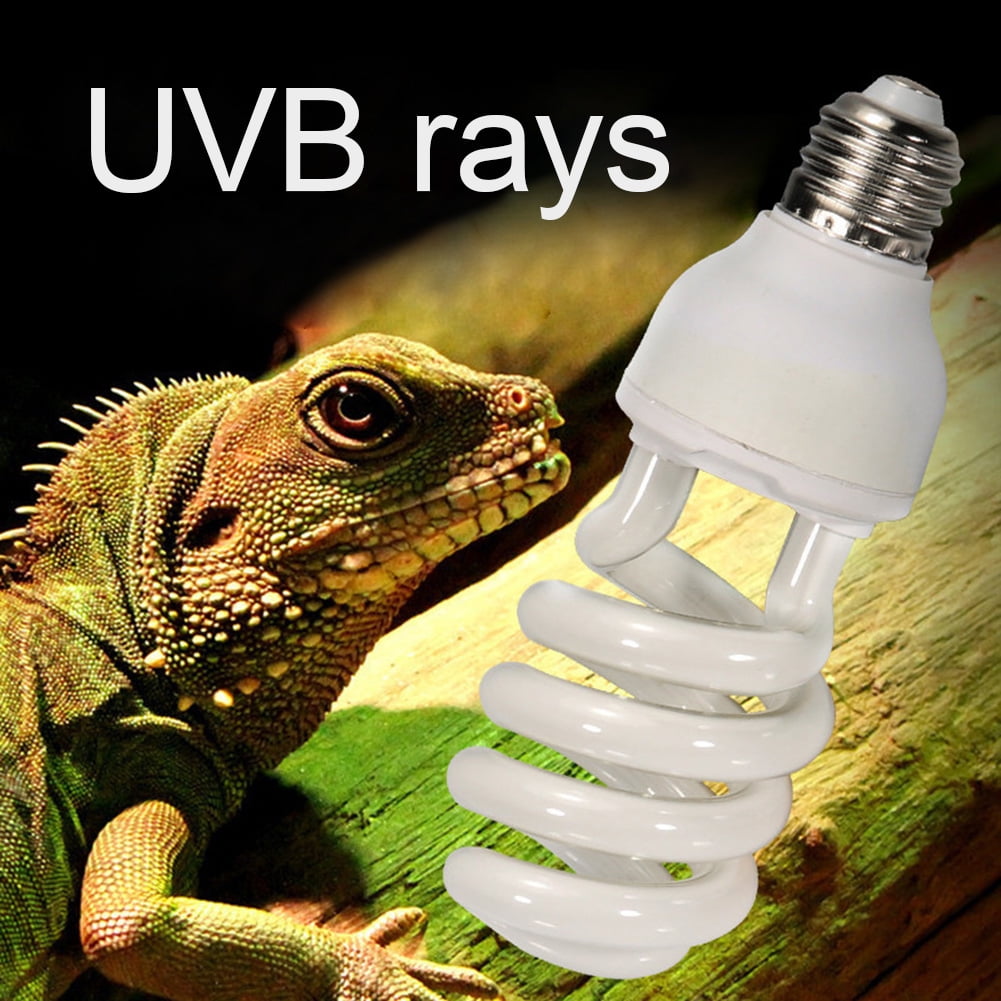 Walbest UVB Reptile Light Energy Saving Lamps UVB Bulb Spiral Compact 13 W UVB 5.0 Reptile Heat ...