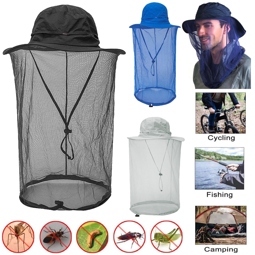 Walbest Unisex Anti Mosquito Insect Bee Bug Head Net Hat, Sun Hat ...