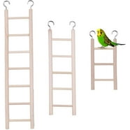 Dilwe 3Sizes Pet Ladder Bridge Steps Climbing Swing Wooden Mouse Rat ...