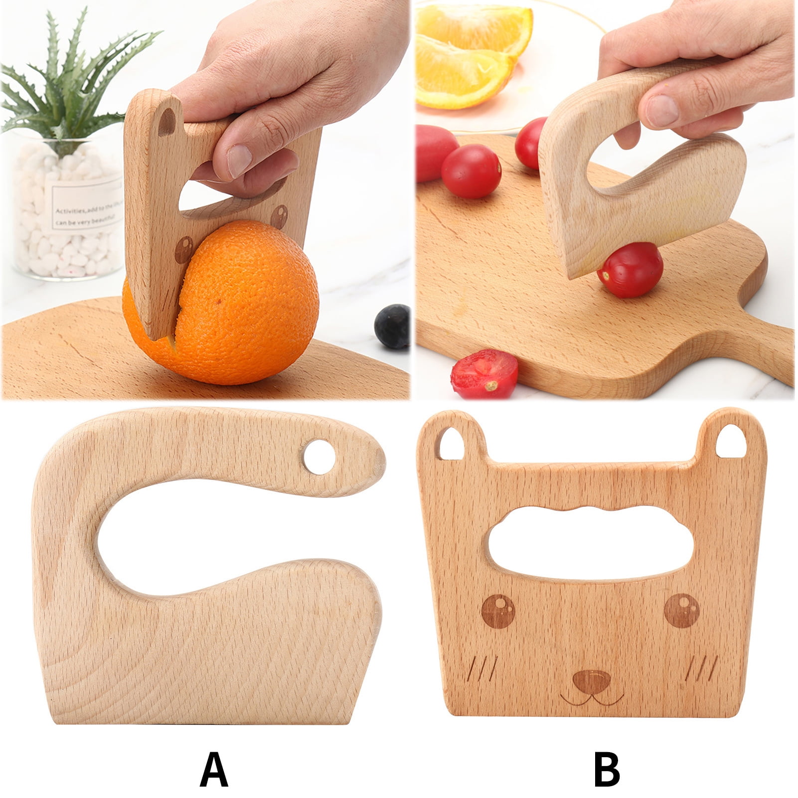 Walbest Wooden Cutter Safe Interactive Toy DIY Fruits Vegetables Kids ...
