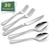 Mirdinner 20 Pcs Silverware Set, Stainless Steel Flatware Cutlery Set ...