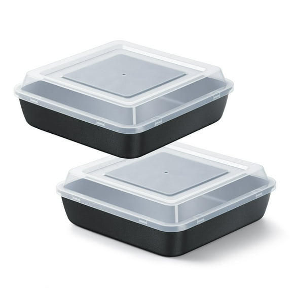 Small Baking Pan with Lid, 9.4”x 7” x 2” Stainless Steel Rectangle ...