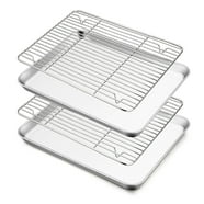 Baking Cooling Rack Set of 2, Casewin Stainless Steel Toaster Oven Rack ...