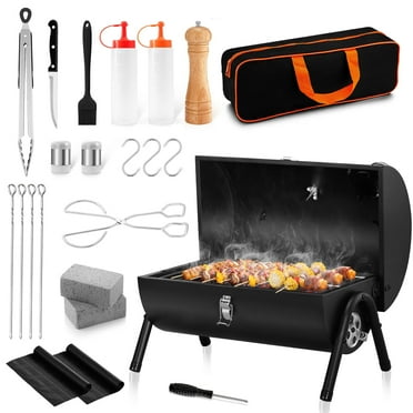 Colaxi Small Grill Camping Multifunctional BBQ Grill Portable Clay ...