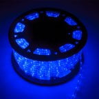 Walcut 150Ft 2 Wire LED Rope Lights, Blue Lights with Clear PVC Jacket ...