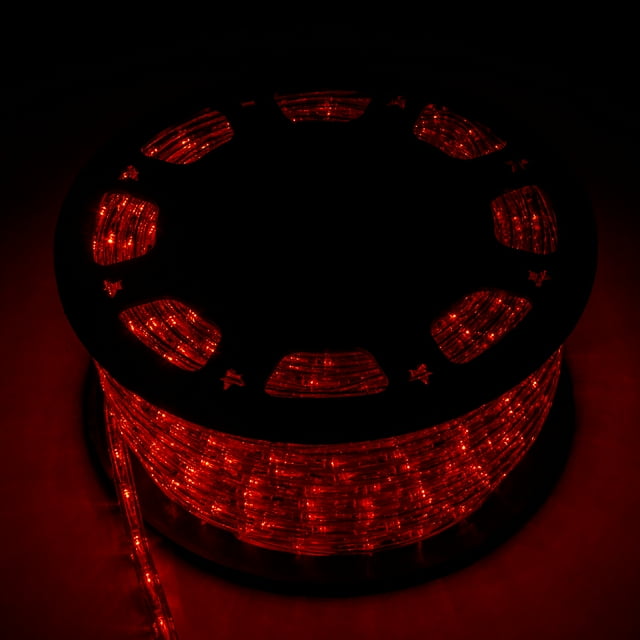 Walcut 150Ft Red LED Rope Lights, Indoor/Outdoor, Waterproof ...