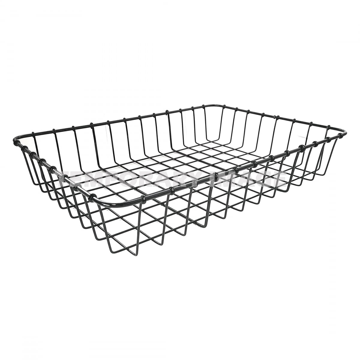 Wald Bicycle #37SHC Curled Half-Height Wire Basket 14x9x3" Black - No ...