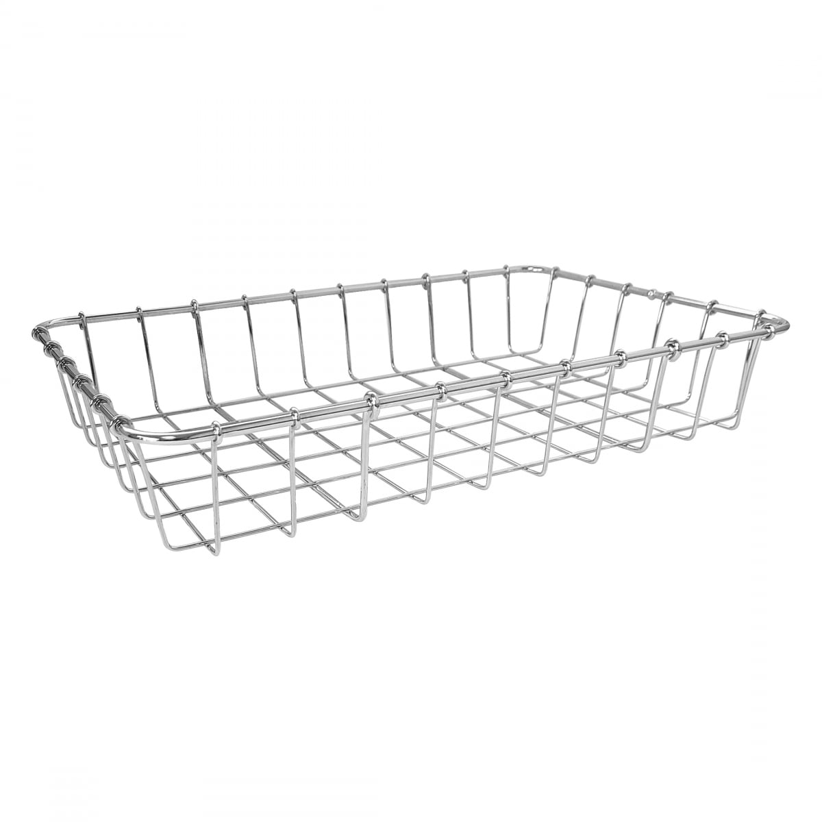 Wald Bicycle #37SHC Curled Half-Height Wire Basket 14x9x3" Silver - No ...