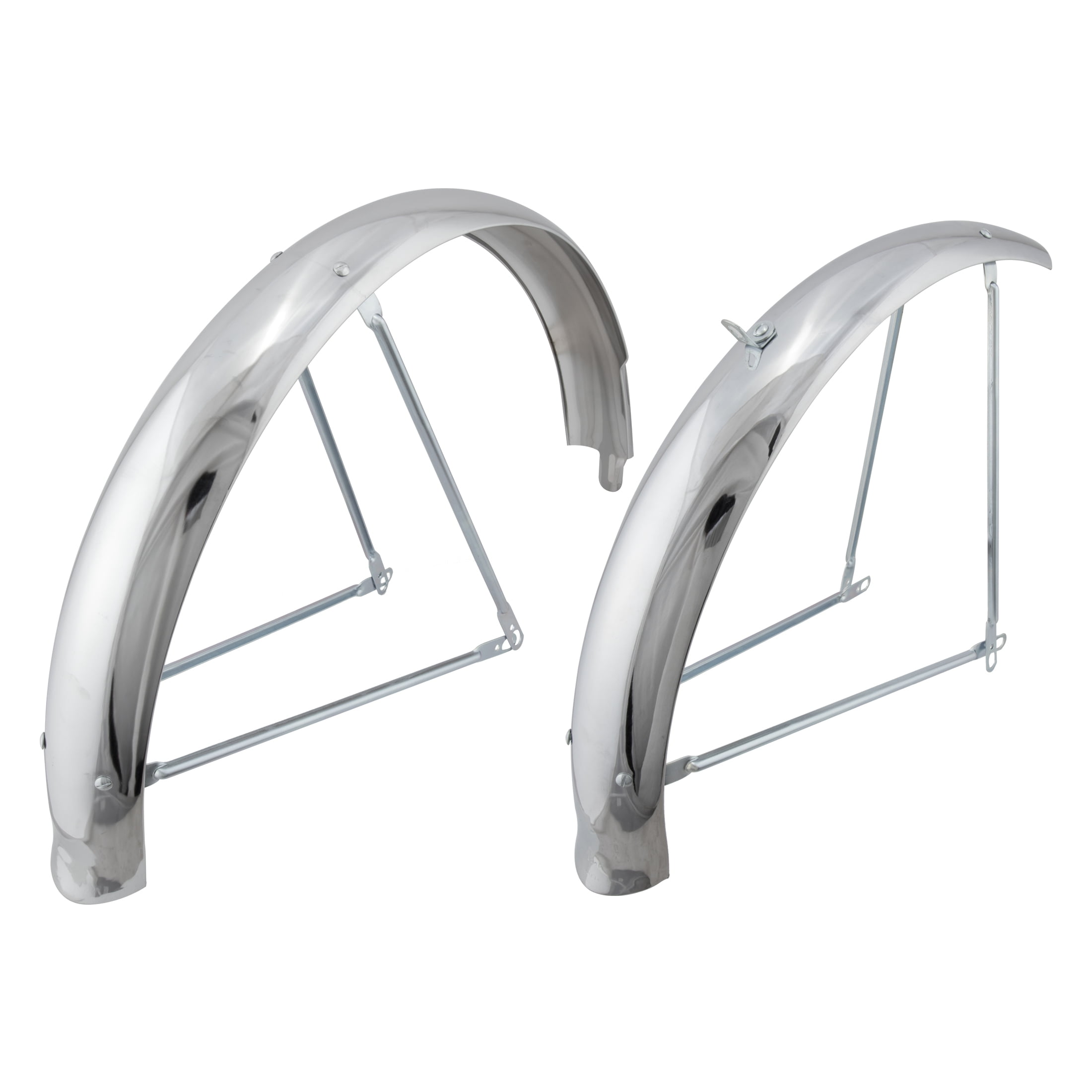 Wald Bicycle #972-24 Flared Balloon Fenders Chrome 24x75mm for Cruiser ...