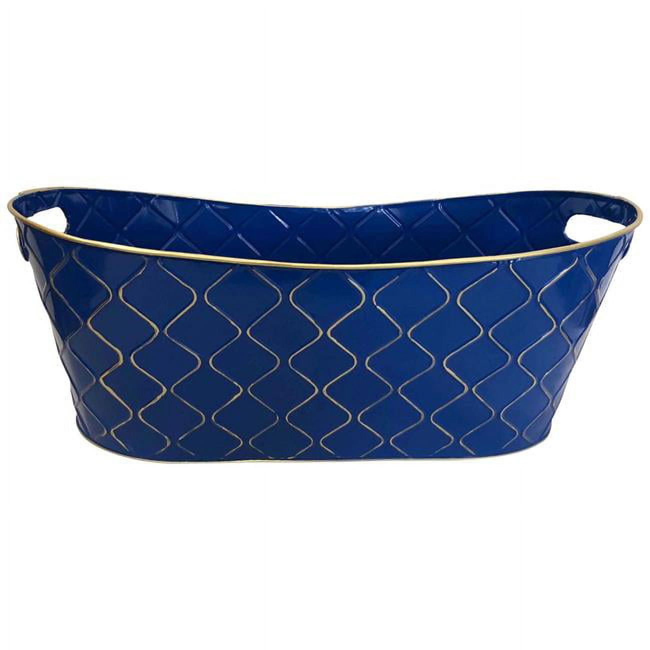 Wald Imports 2354-22 22 in. Royal Blue Metal Container - Walmart.com