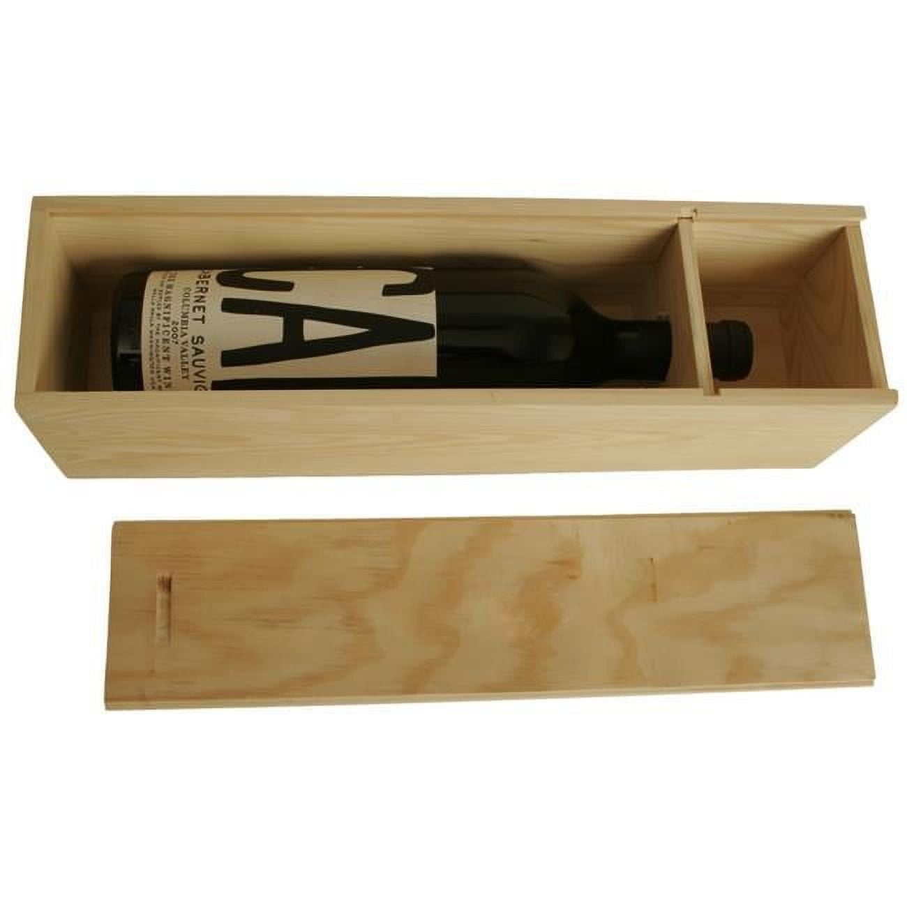 Wald Imports Single Wine Box with Sliding Lid - Walmart.com