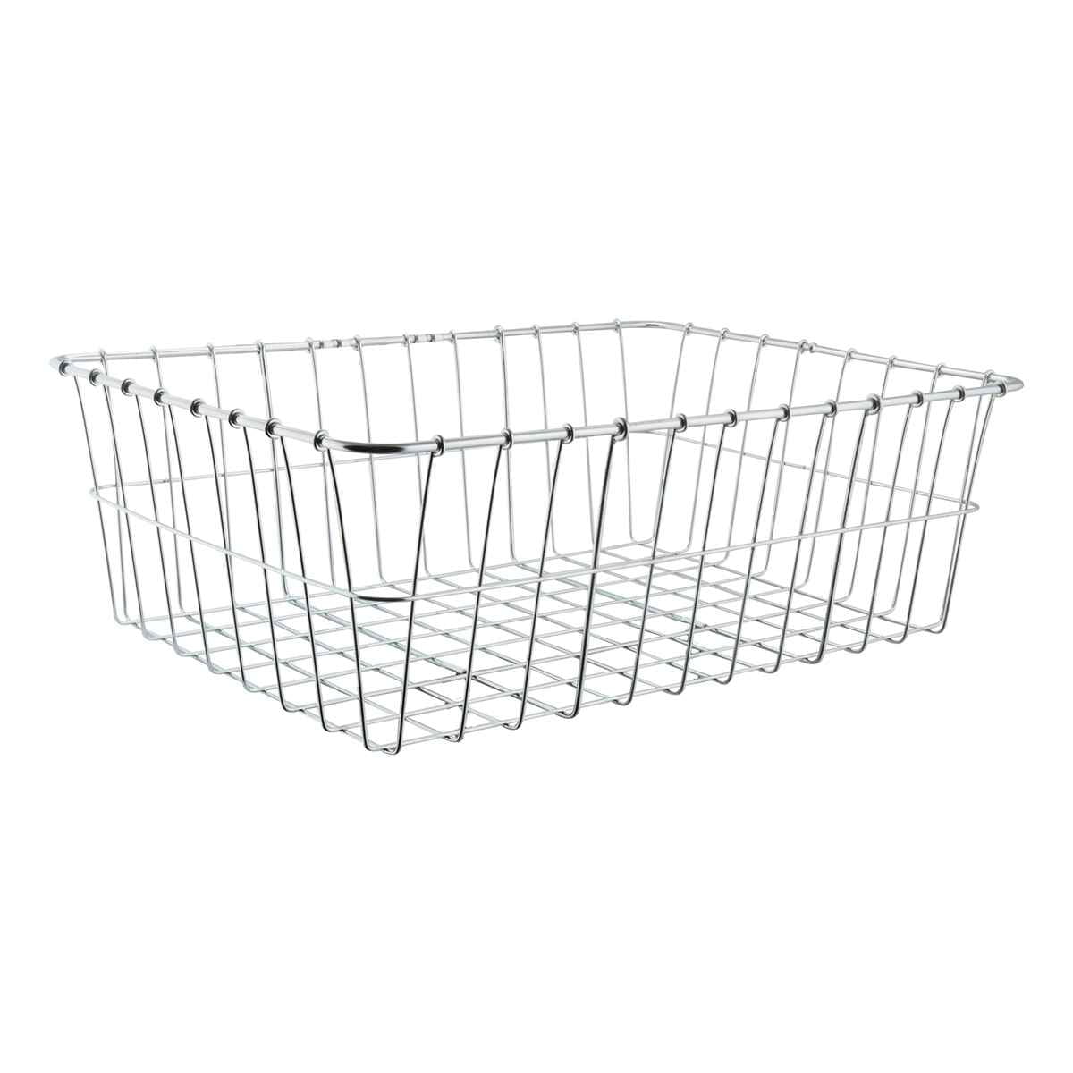 Wald Products No Hardware Basket Silver Steel 18x13x6` - Walmart.com