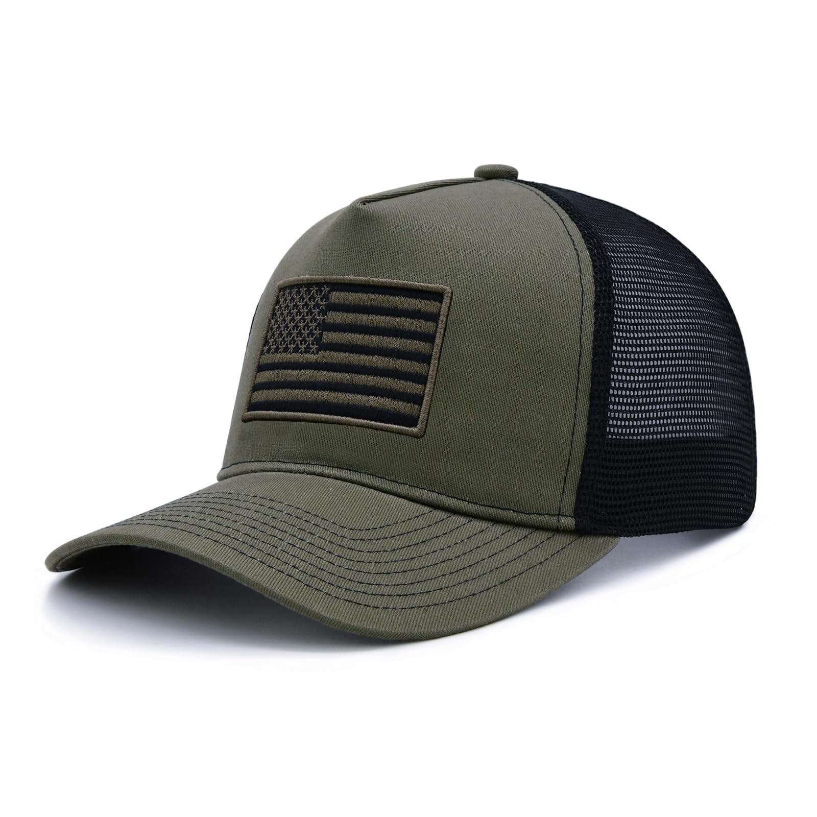 Waldeal American Flag Trucker Hat for Men Women, Adjustable Snapback ...
