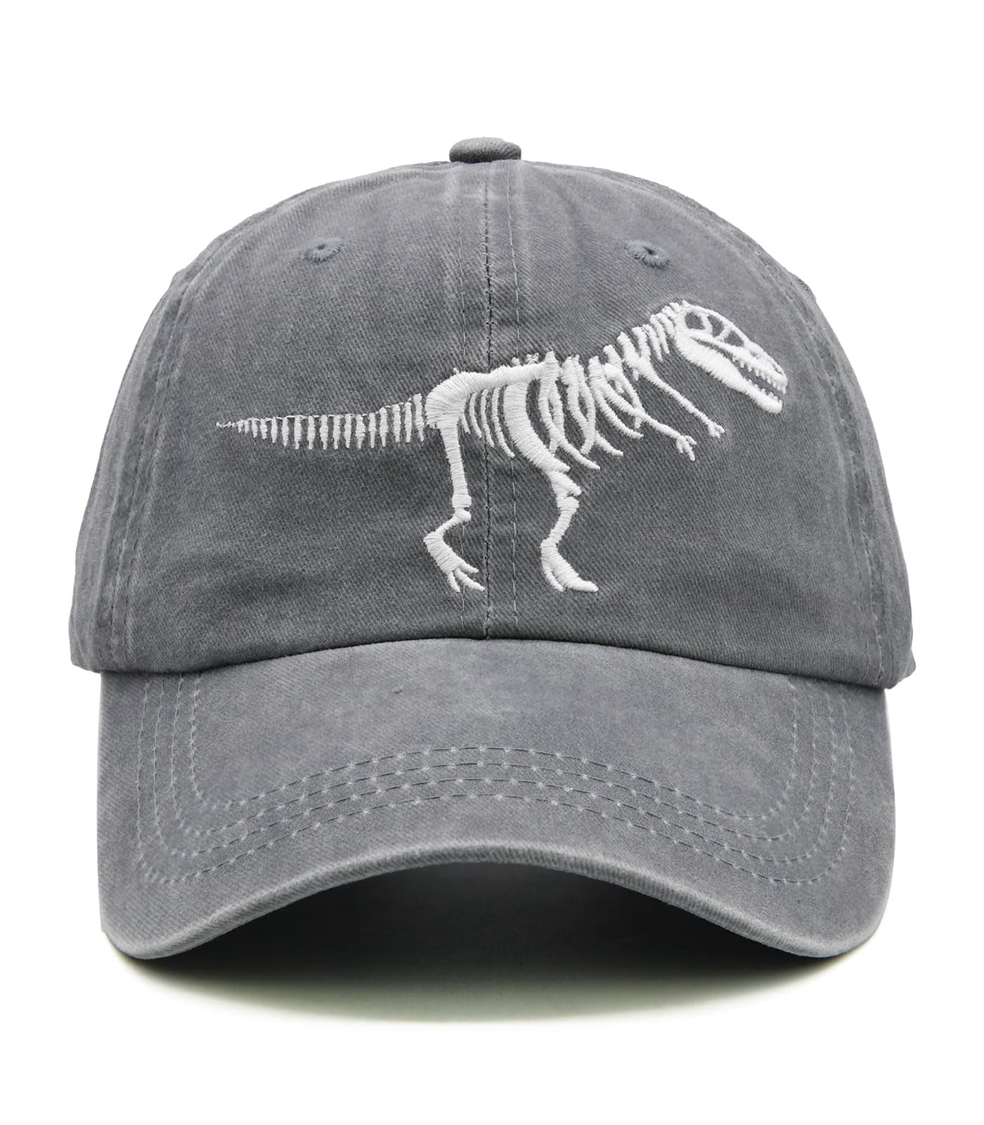 Waldeal Dinosaur Hat, Embroidered Skull Dinosaur Baseball Cap for Men ...