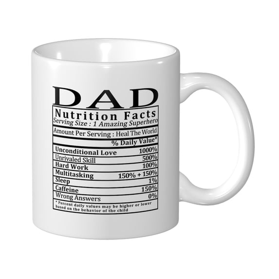 Waldeal Funny Gifts for Dad, 11 oz Ceramic Dad Coffee Mug from Daughter ...