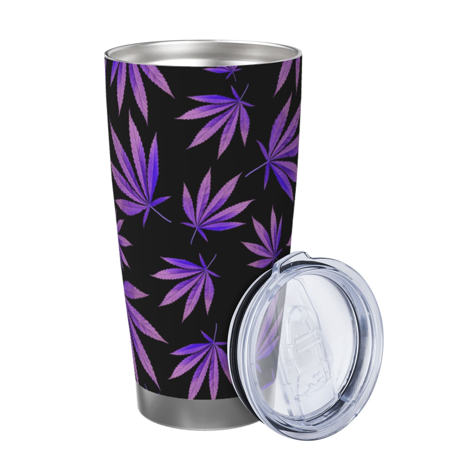 Waldeal Ganja Marijuana Weed Tumbler Cup with Lid - Funny Gifts for Men ...