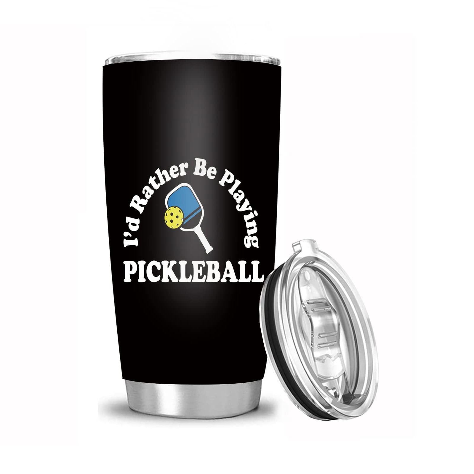 Waldeal I'd Rather Be Playing Pickleball Travel Tumbler Men Women ...
