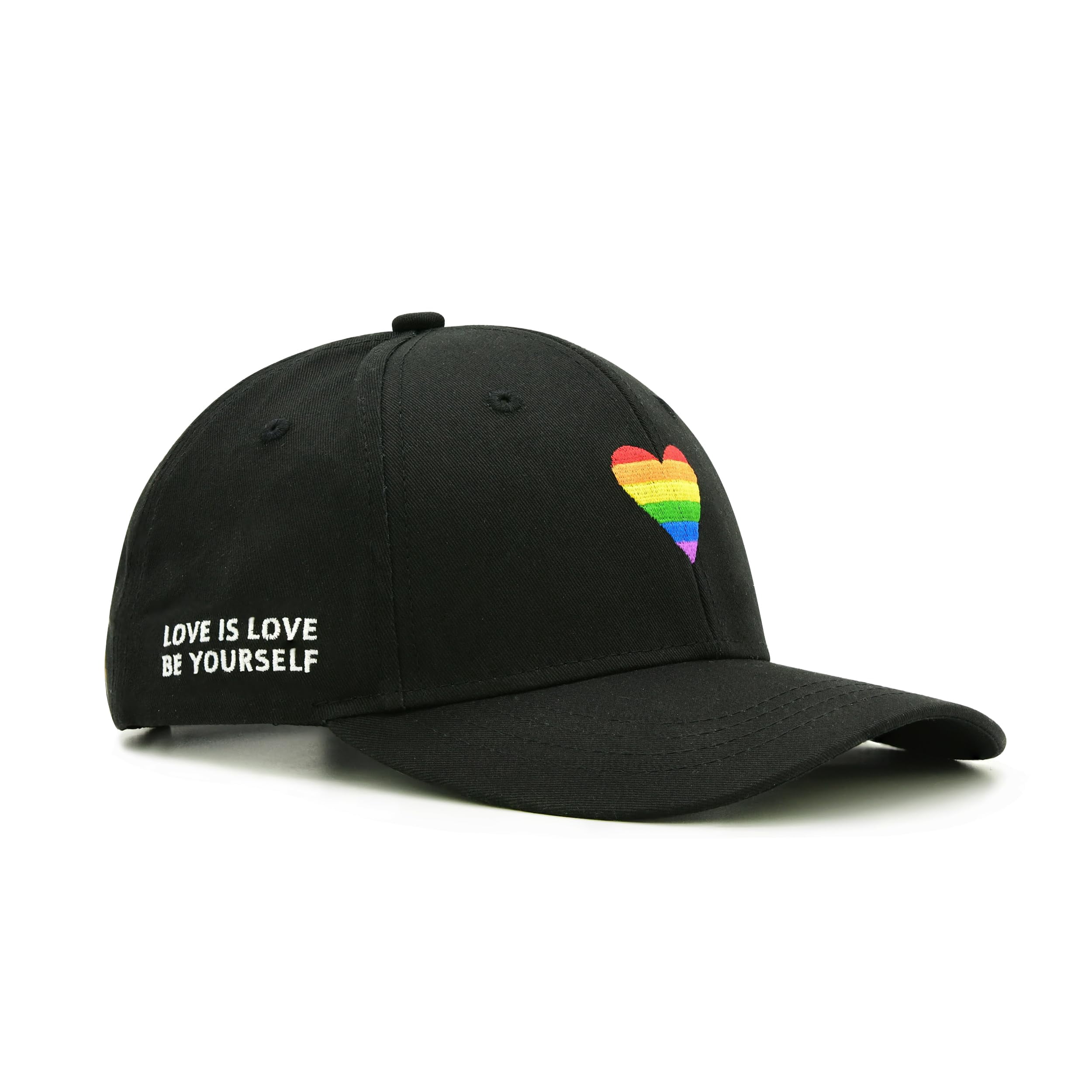 Waldeal LGBT Pride Baseball Hat, Rainbow Heart Hat, Embroidered ...
