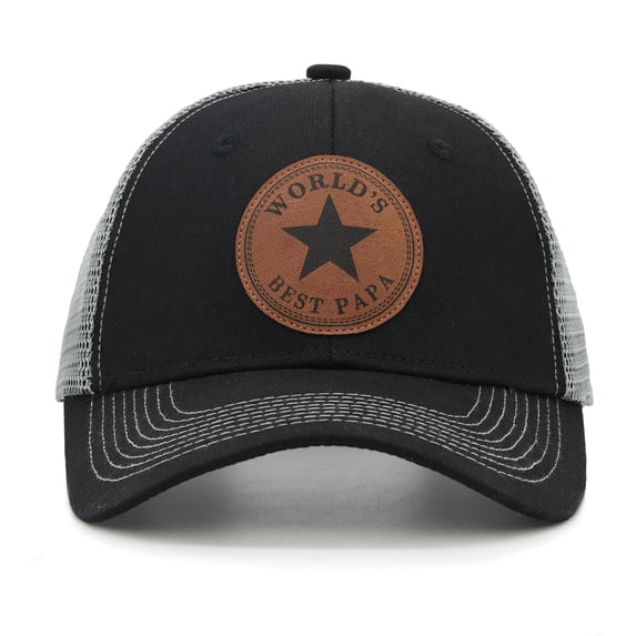 Waldeal World's Best Papa Trucker Hat, Adjustable Mesh Snapback ...
