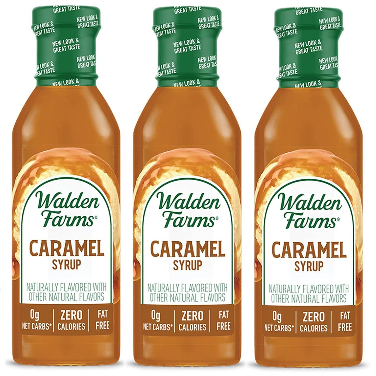 Walden Farms Calorie Free Coffee Creamer (3 Bottles) Flavor: Caramel ...